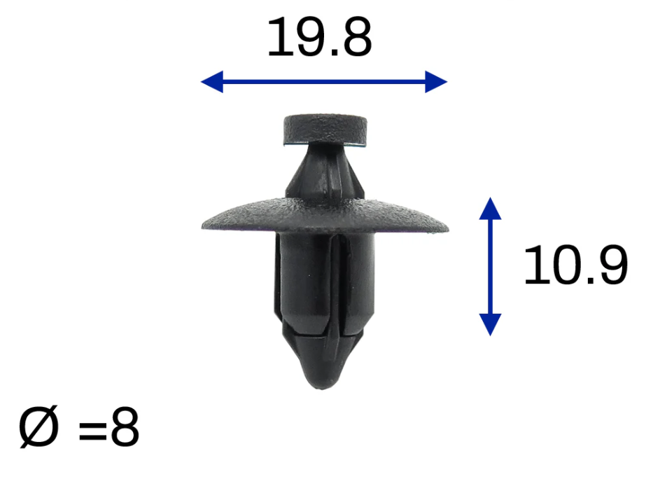 Honda 8mm Trim Clip | Car Parts Clips and Fasteners